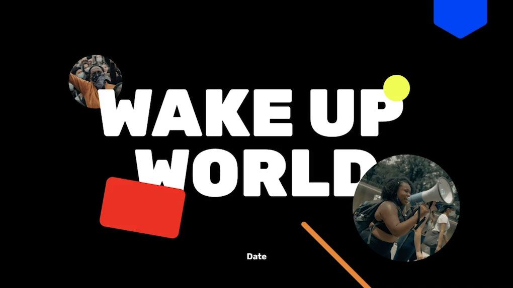 Wake Up World template | Pitch