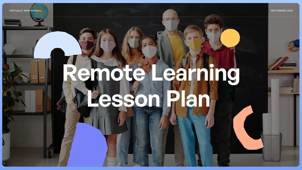 Remote Learning Lesson Plan template | Pitch