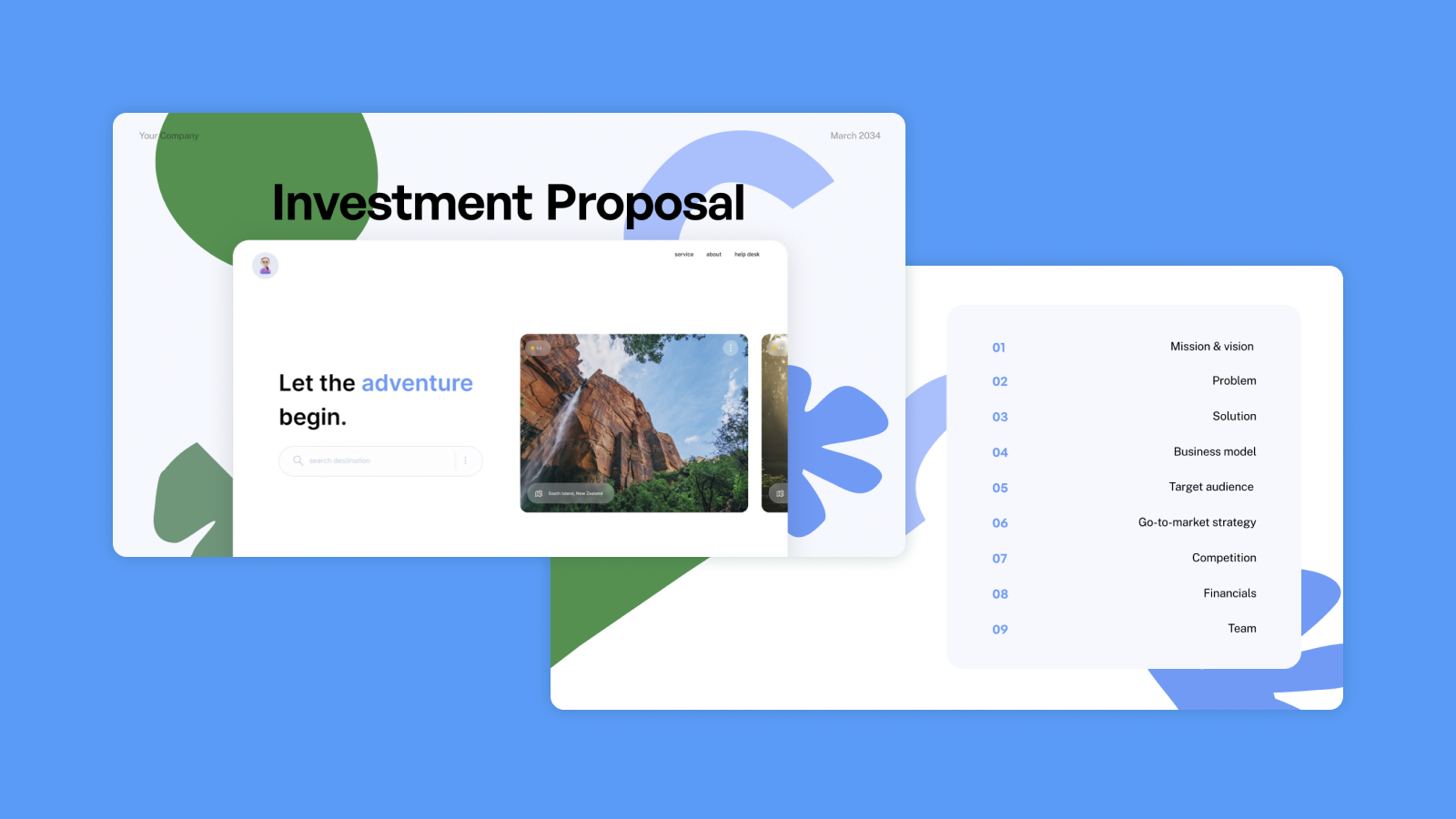 Investment Proposal template | Pitch