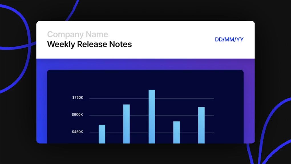 Release notes template for better product updates | Pitch