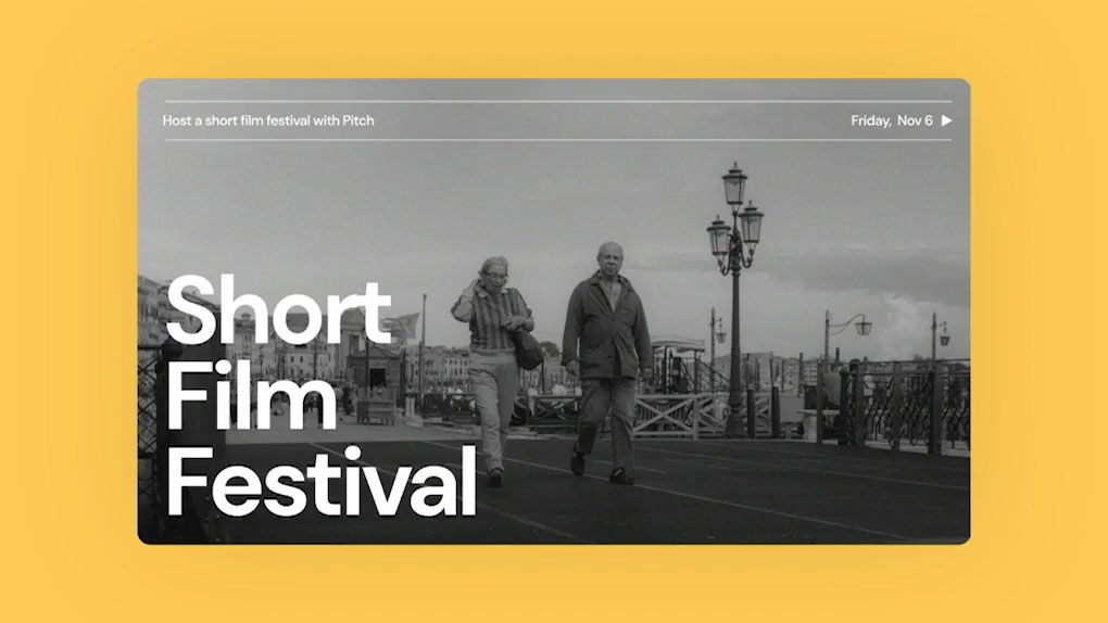 Short Film Festival template | Pitch