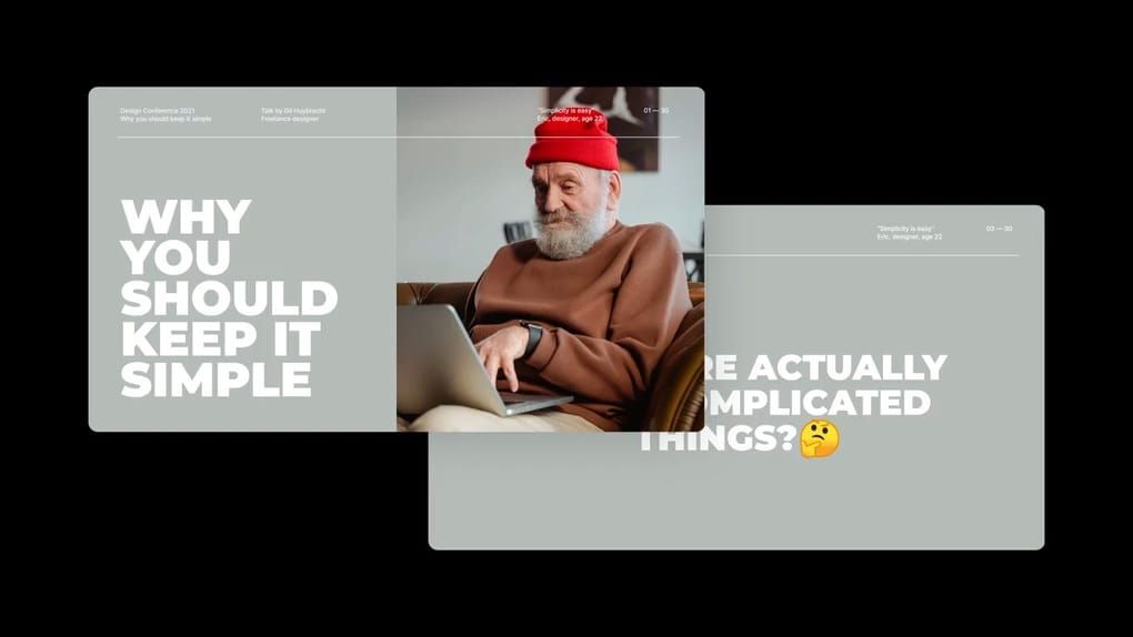 20+ free simple presentation templates | Pitch